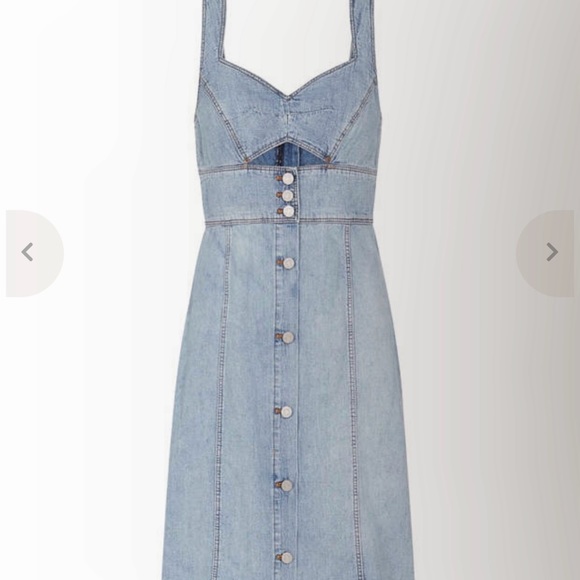 Rebecca Taylor | Dresses | La Vie Rebecca Taylor Drapey Denim Cutout Dress In Forget Me Not ...